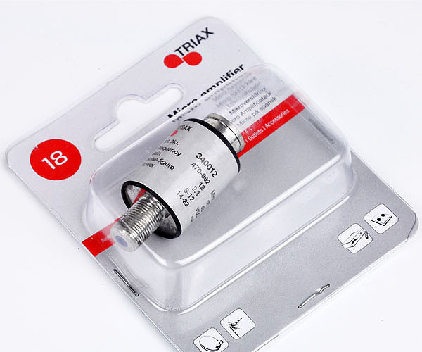 Triax mini UHF antennajel erősítő, 470-862MHz, 12dB - Trinit
